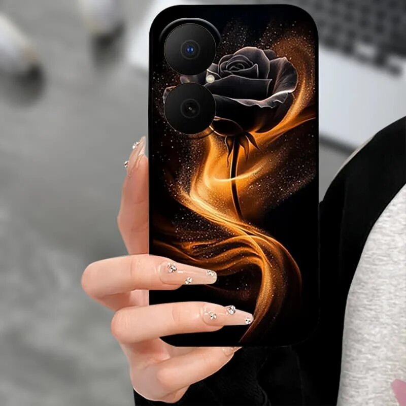 Чехол для Huawei Nova Y73, силикон, черный