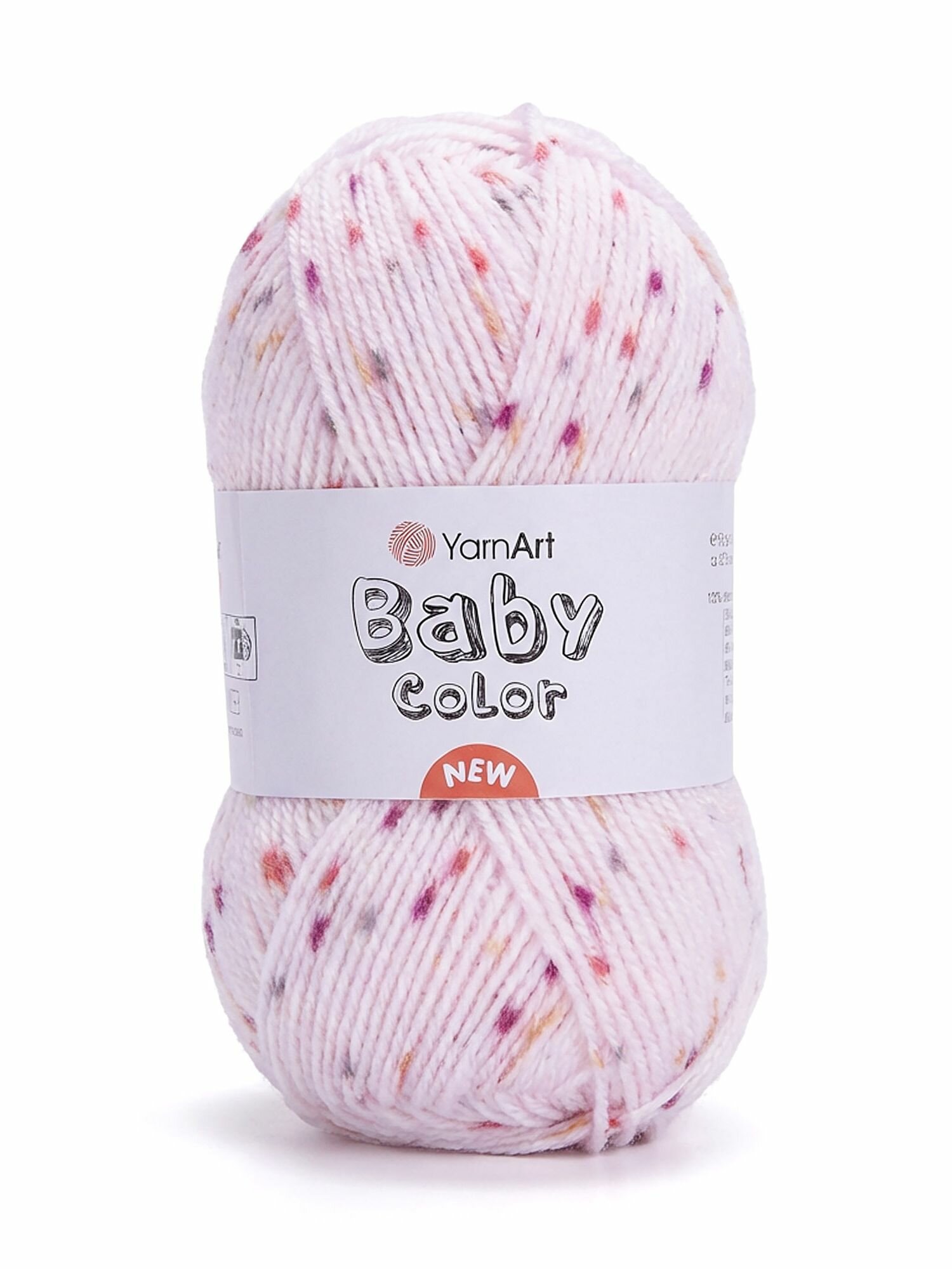 Пряжа BABY COLOR (YarnArt), розовый с малиной - 218, 100% акрил, 5 мотков, 50 г, 150 м.