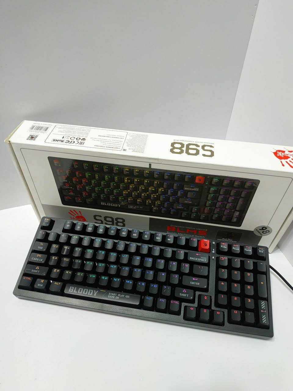 Игровая клавиатура A4Tech Bloody S98 Black