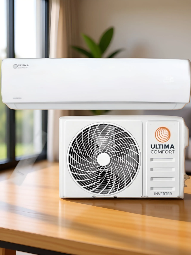 Настенная сплит-система Ultima Comfort ECS-I09PN, инверторная, пульт ДУ, 25-28 кв. м