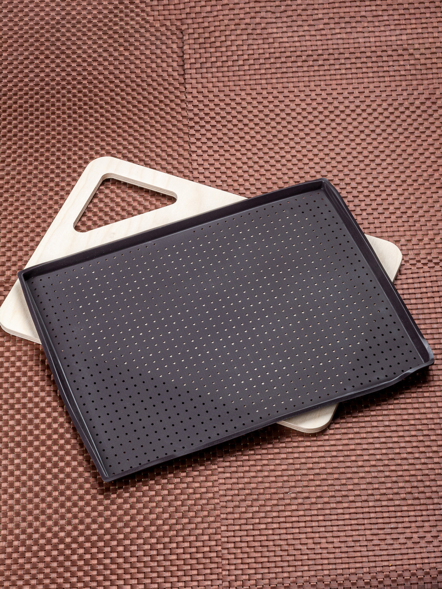 Перфорированный силиконовый коврик для выпечки пиццы и пирогов, 30х38 см