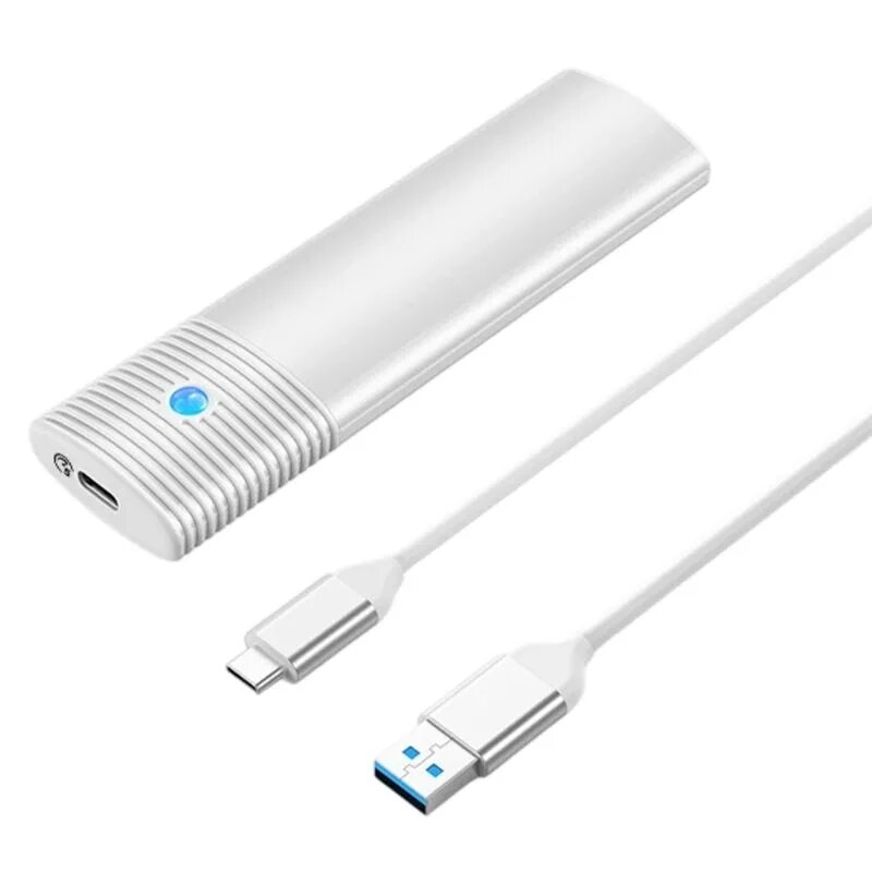 M.2 SSD внешний корпус USB-C 3.2 Gen 1 Серебристый для диска
