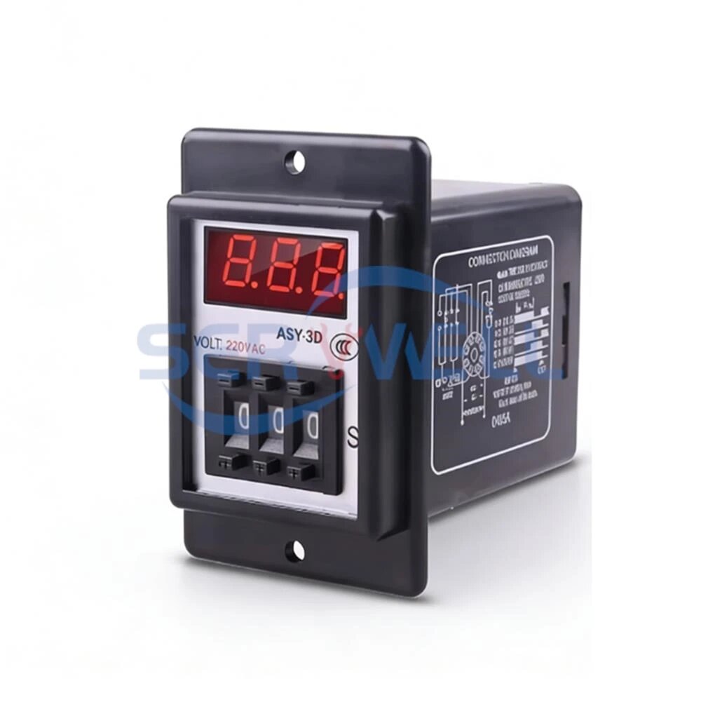 Программируемое реле времени ASY-3D/3SM черный/бежевый