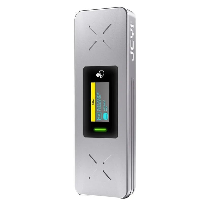 JEYI I9X Smart M.2 NVMe / SSD SSD, USB 3.2 Gen 2 10 Гбит/с, внешний адаптер M2, чехол