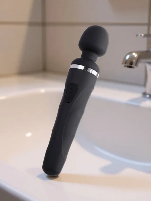 LOVENSE Вибромассажер Domi Mini Wand 23.4 см, черный