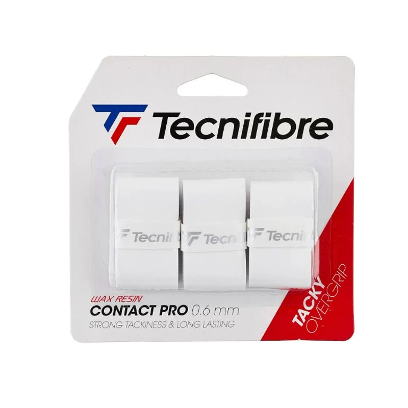 Tecnifibre Players Pro/Last белый теннисный потогонный бинт - 0.6 мм толщины, абсорбирующий, 3 шт.