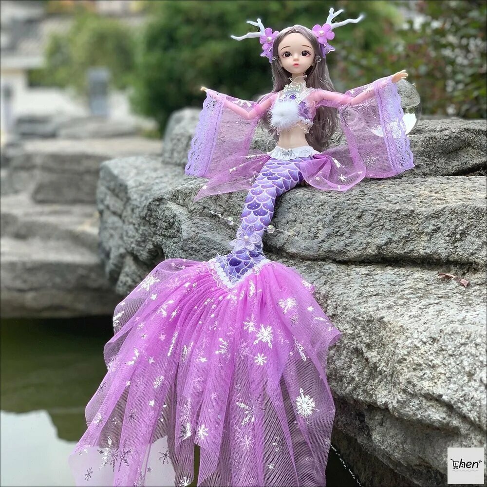 Игрушка подарок для девочки "Кукла малышка Русалочка (рост 45 см.)