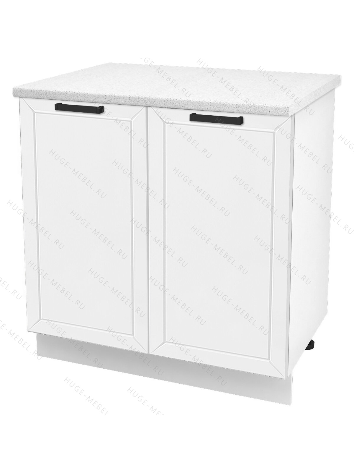 Шкаф кухонный нижний 800 Альфа (белый) Huge Mebel. Ширина 800 Высота 840. Модули кухонные нижние