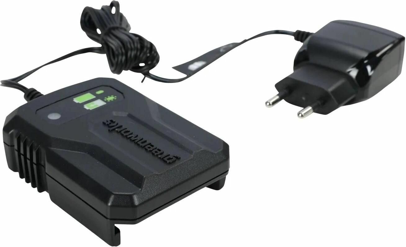 Зарядное устройство GREENWORKS G24uc2, индикатор состояния, 24 В (2946207)