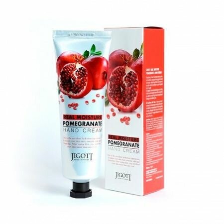 Jigott Крем для рук с экстрактом граната / Real Moisture Pomegranate Hand Cream, 100 мл