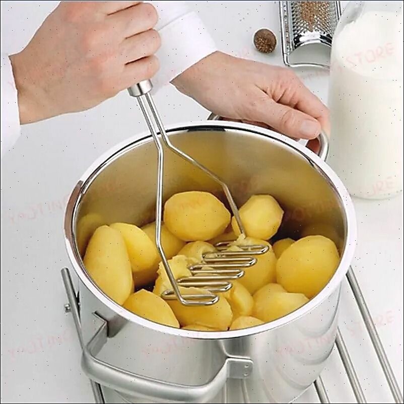 Картофелемялка волнистая из нержавеющей стали, для пюре и фруктов