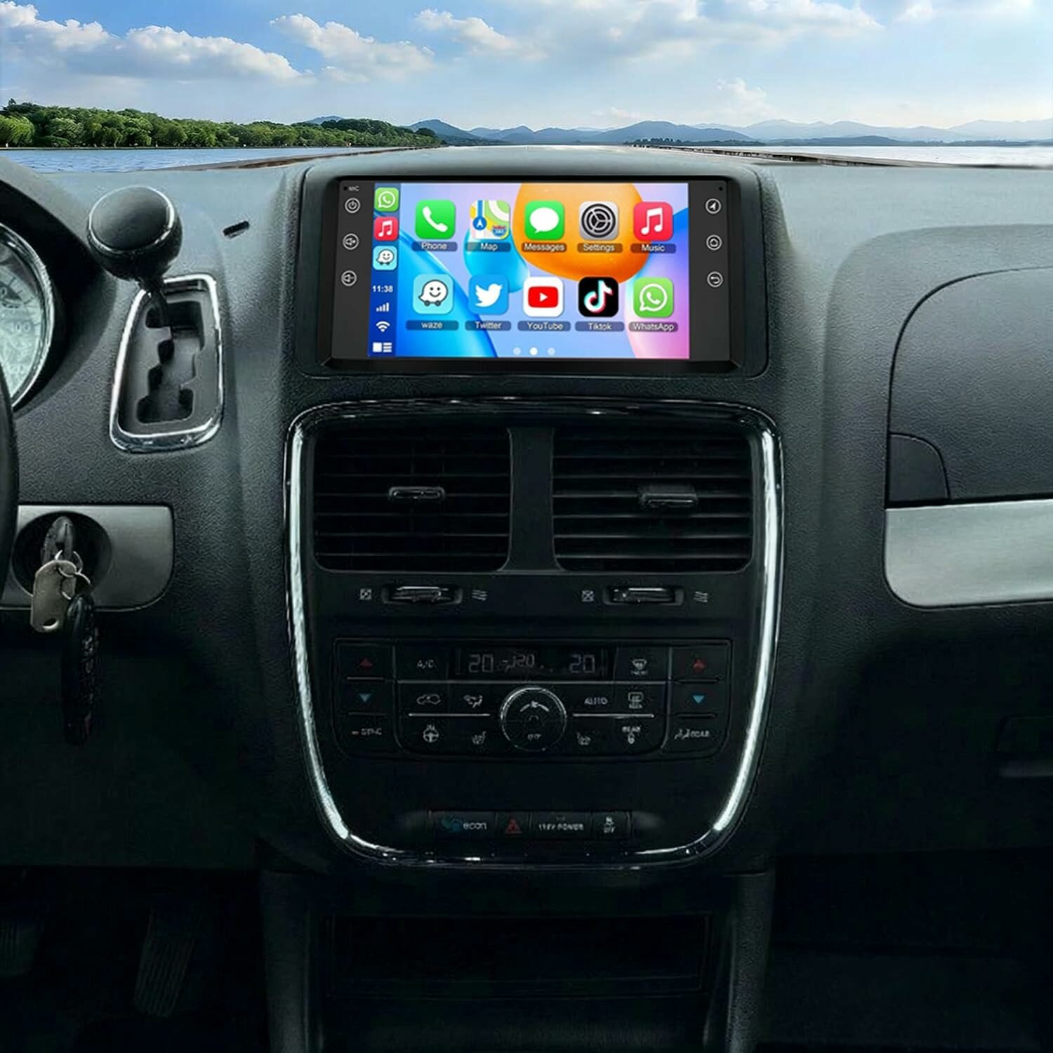 Автомобильная стереосистема для Dodge Grand Caravan 2011-2020 гг, стереосистема с 7-дюймовым сенсорным экраном, 2G +