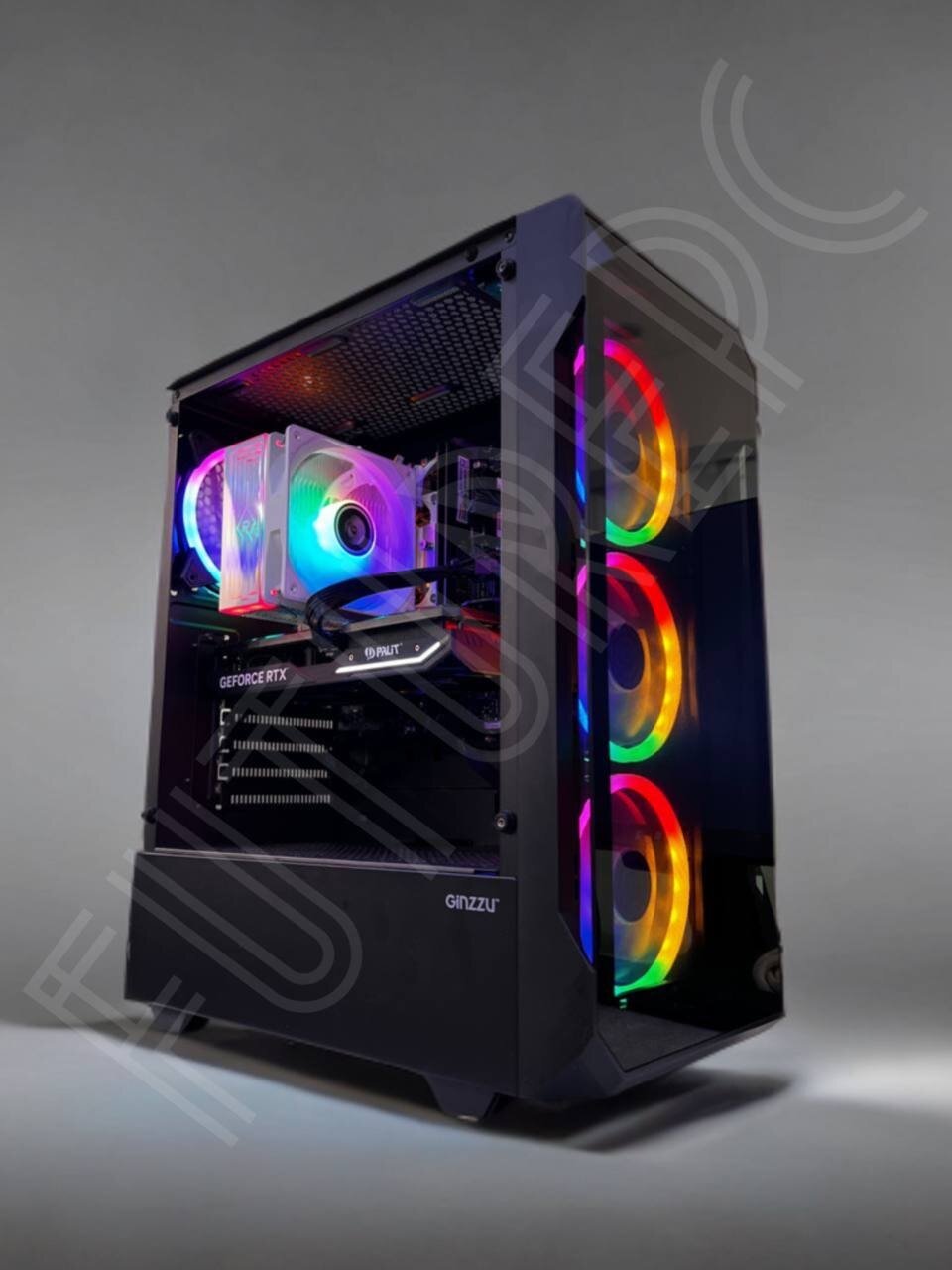 ПК в сборе Черный AMD Ryzen 5 5500, RTX 3050 8GB, DDR4 16GB, SSD 512GB