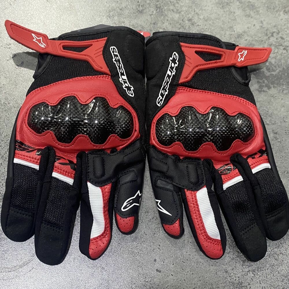 Alpinestars перчатки — гоночные защитные мотоперчатки для вождения, унисекс, печатный рисунок, 1 пара, с захватом