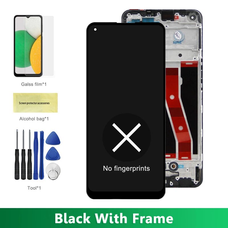 6,43 'для OPPO Reno5 Lite для AMOLED Reno 5 Lite CPH2205 ЖК-дисплей, сменный TFT Black Frame