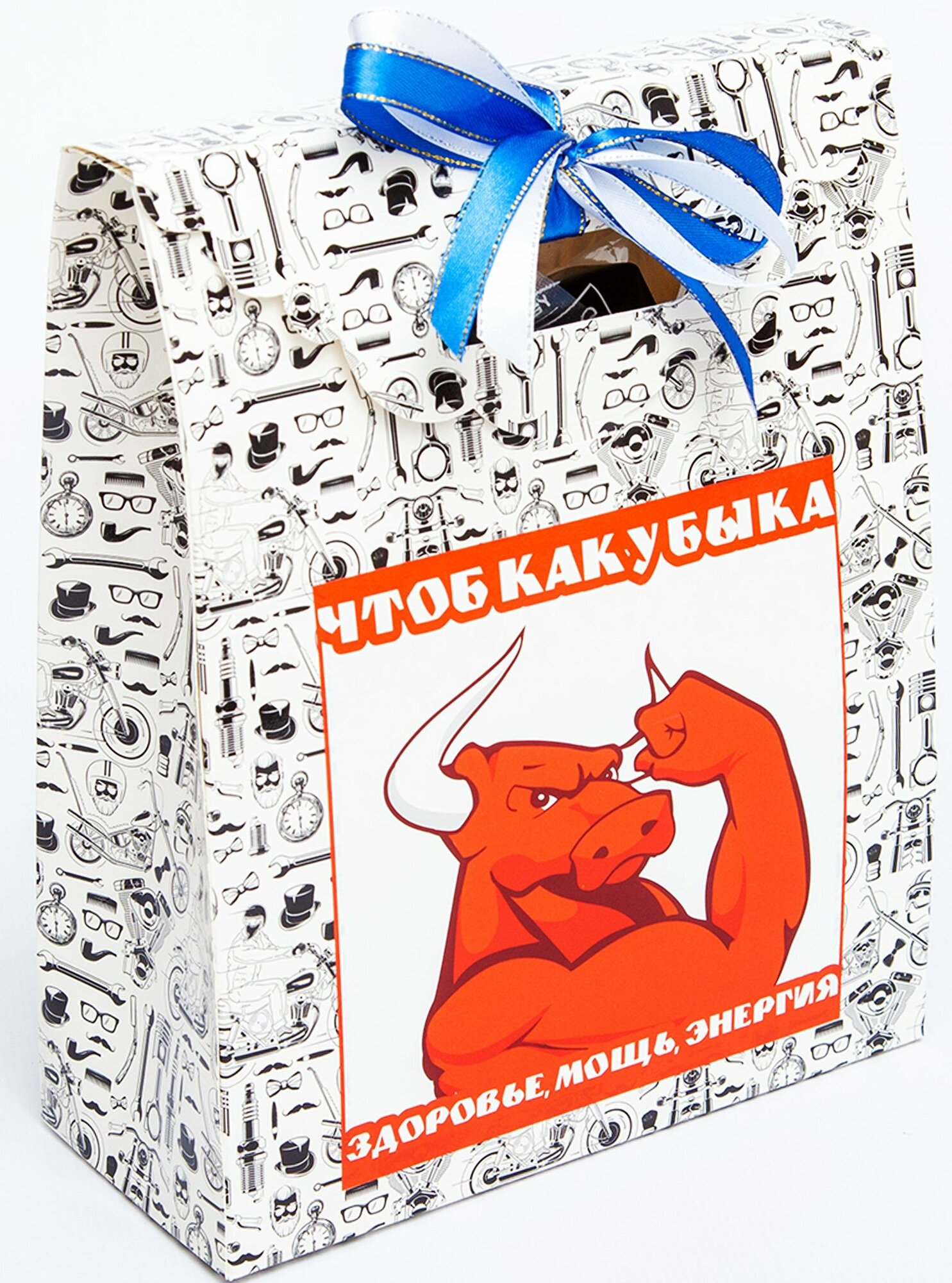 Набор вяленого мяса подарочный "Чтоб как у быка", подарок мужчине на 23 февраля, мужу, коллеге на день рождения.