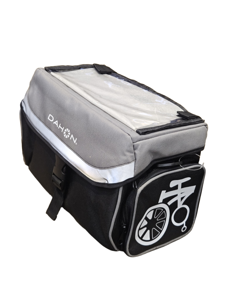Dahon CONCIERGE, сумка на руль или багажник велосипеда. Кофр с прозрачным верхним отделением