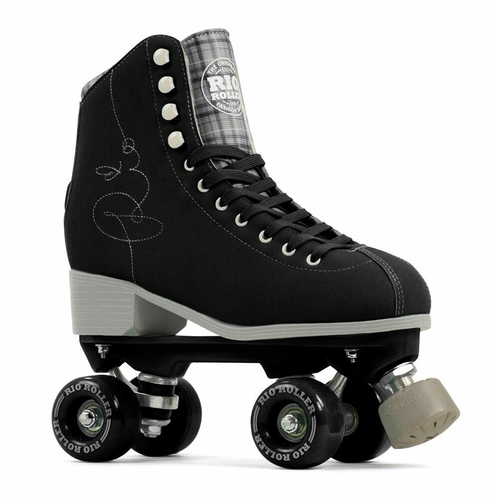 DECATHLON ролики rio roller signature, квады, черный, желтый, размер 42