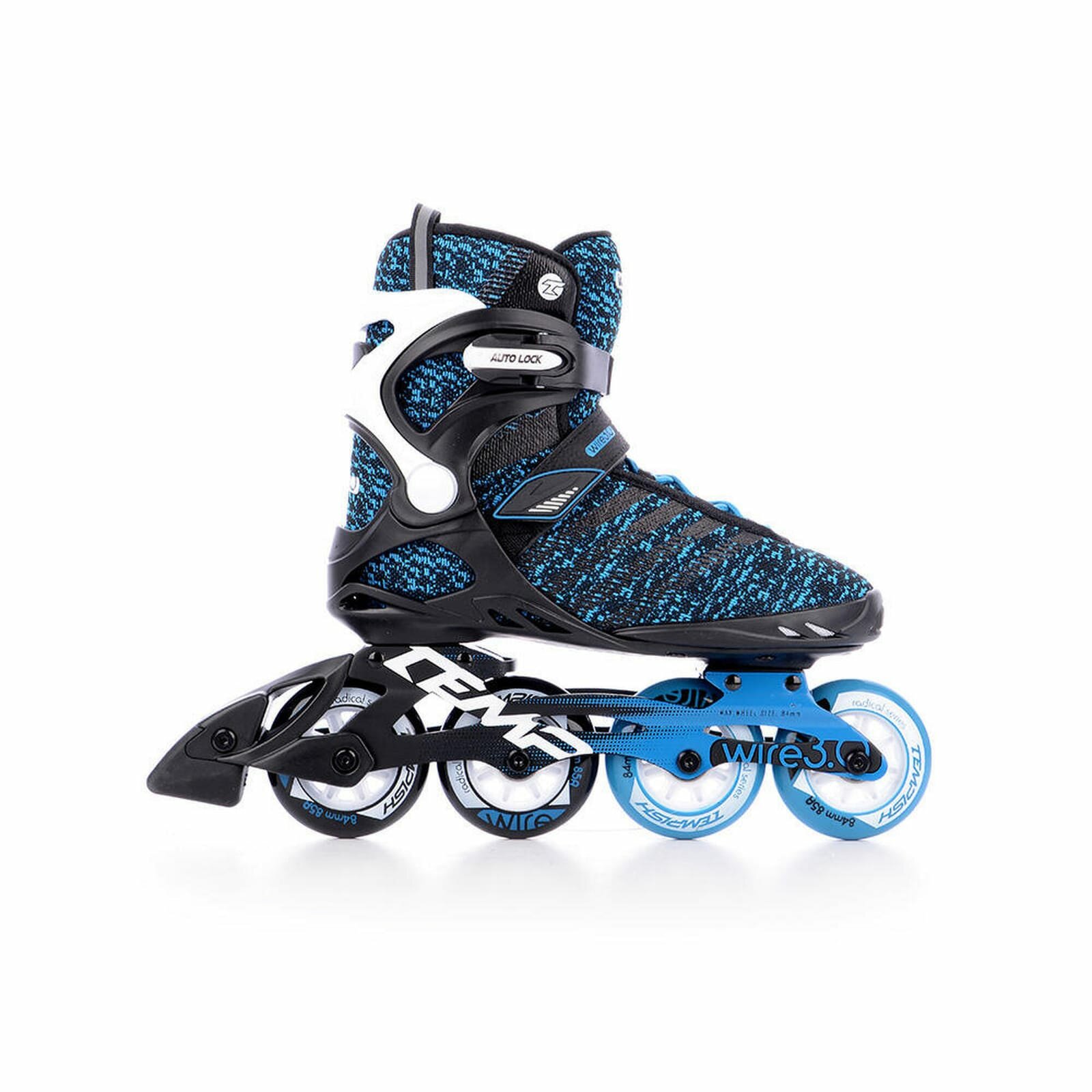 DECATHLON ролики Tempish Wire 3.0, черный/синий, размер 39, нагрузка 100 кг