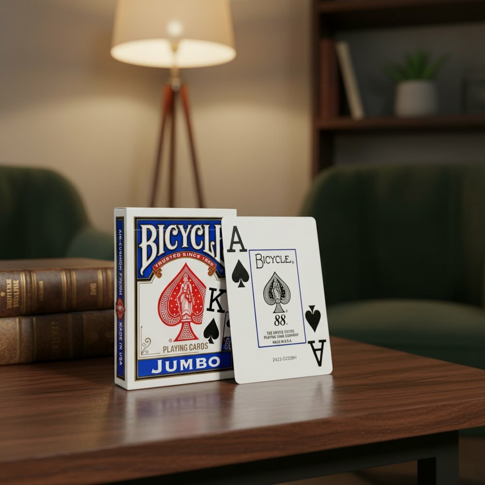 Карты "Bicycle Rider Back International Jumbo Index Blue" 62284 Bicycle