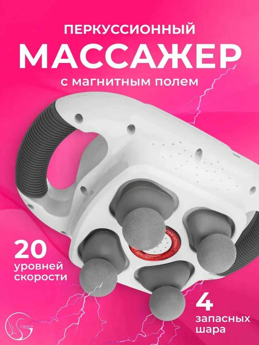 Массажер для тела/ Массажер перкуссионный для спины и тела электрический