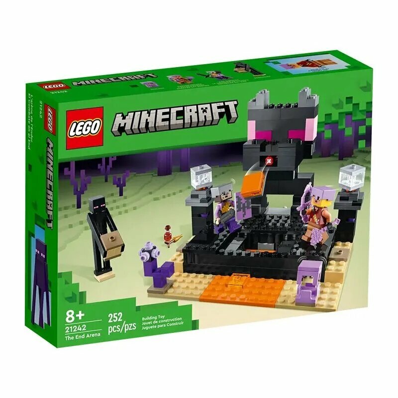 Конструктор Minecraft Конечная Арена, для мальчика и девочки в подарок, 252 деталей, возраст от 8+, LEGO 21242