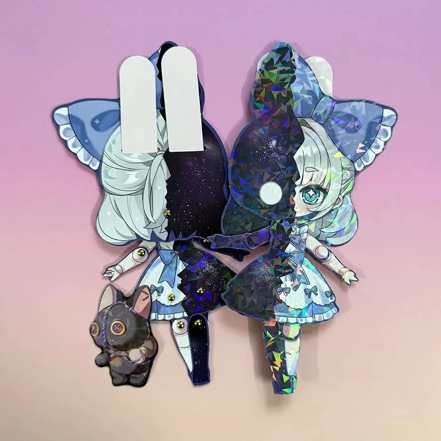 Бумажная кукла Анья: самодельная подвижная обучающая игрушка для детей