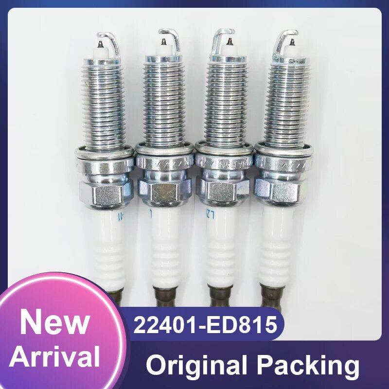 4/20 шт. 22401-ED815 LZKAR6AP11 иридиевая свеча зажигания для Nissan Micra X-Trail March Tiida 4pcs