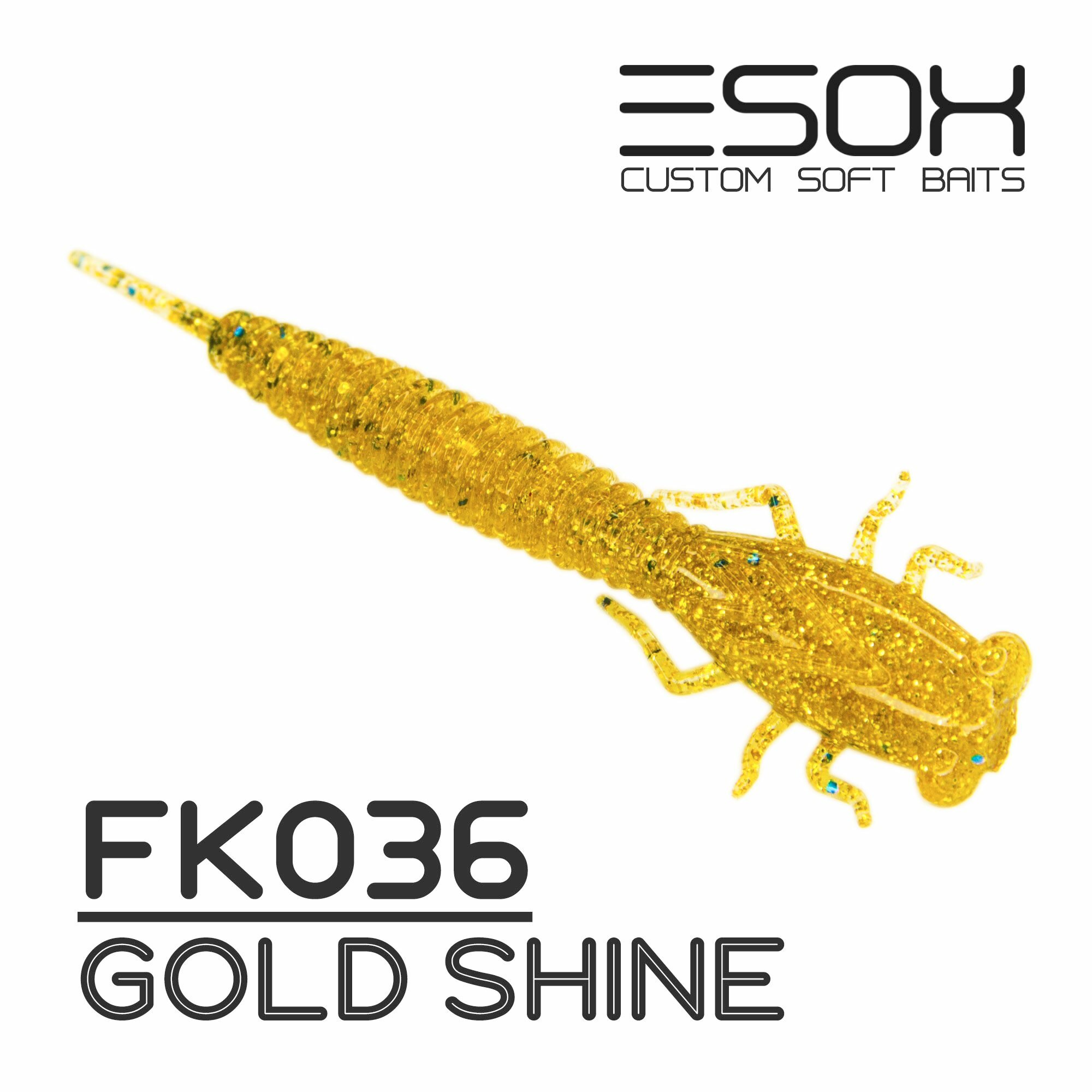 ESOX X-Vibra 2.4" (62мм) 8шт / Мягкая приманка для рыбалки