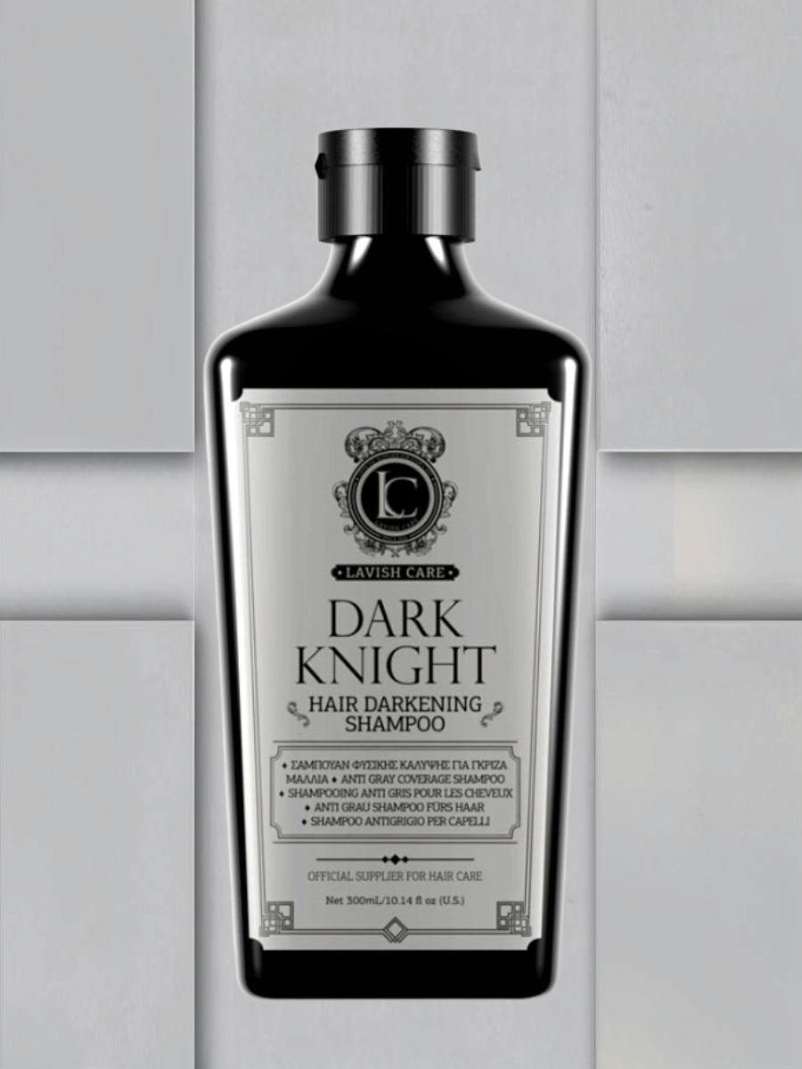 LAVISH CARE Шампунь для Седых Волос DARK KNIGHT (Дарк Найт или Черный Рыцарь), 300 мл