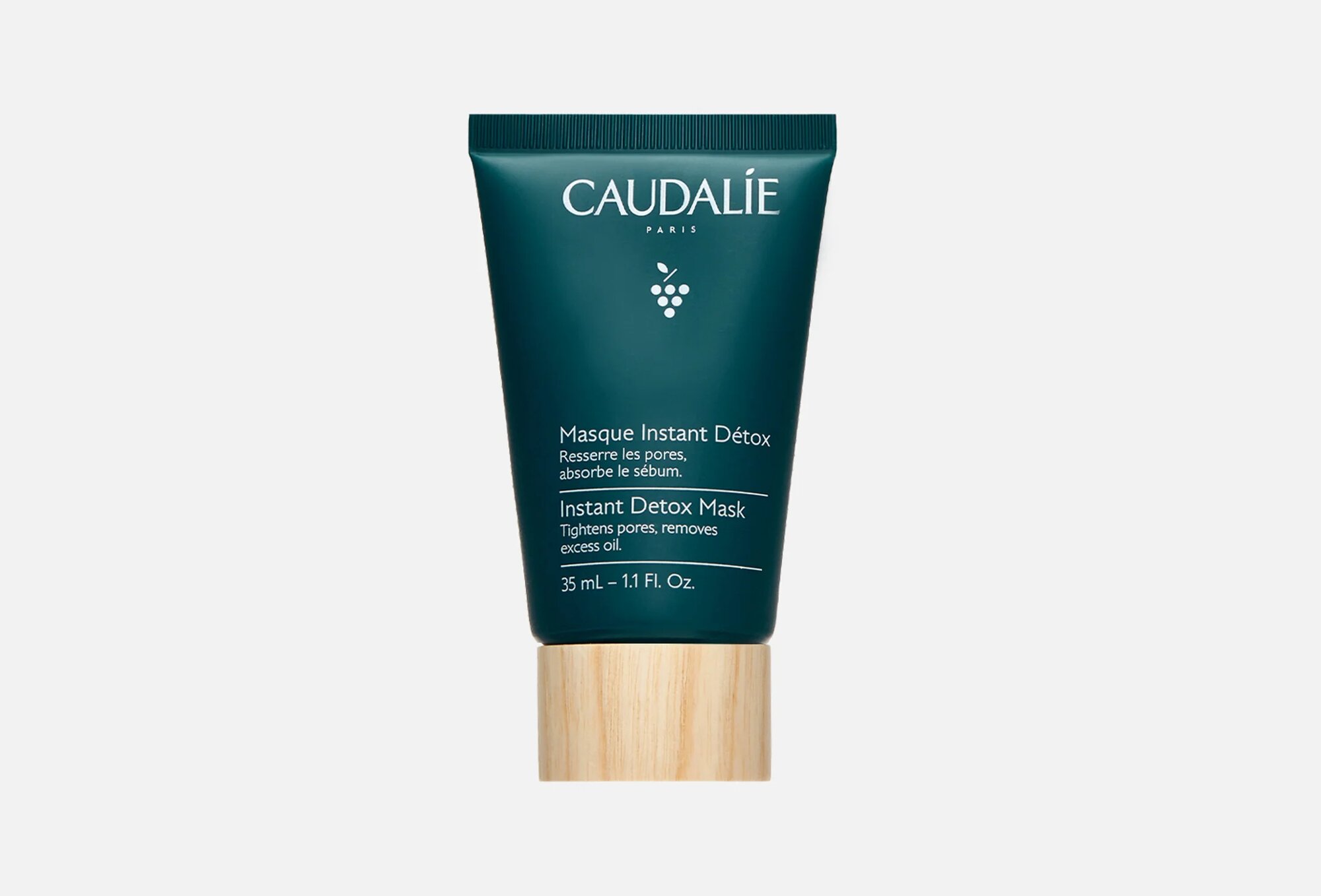 Детокс-маска Caudalie Instant Detox Mask, очищение кожи лица, 35 мл