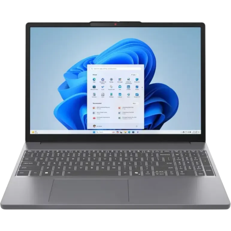 Ноутбук Lenovo IdeaPad Slim 3 16IRH10R Core 5 210H, 16.0" FHD+, 16 Гб, 512 Гб, Graphics, W11h Luna Gray