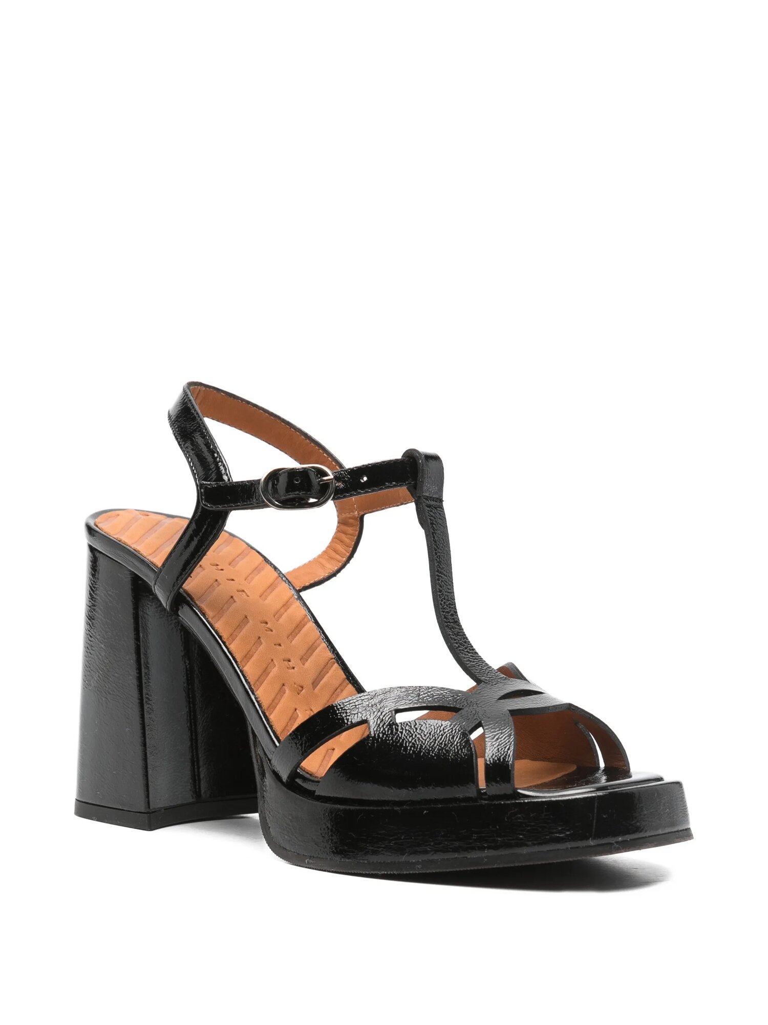 Босоножки Chie Mihara T-bar platform sandals, размер 41, black/black — фото 1