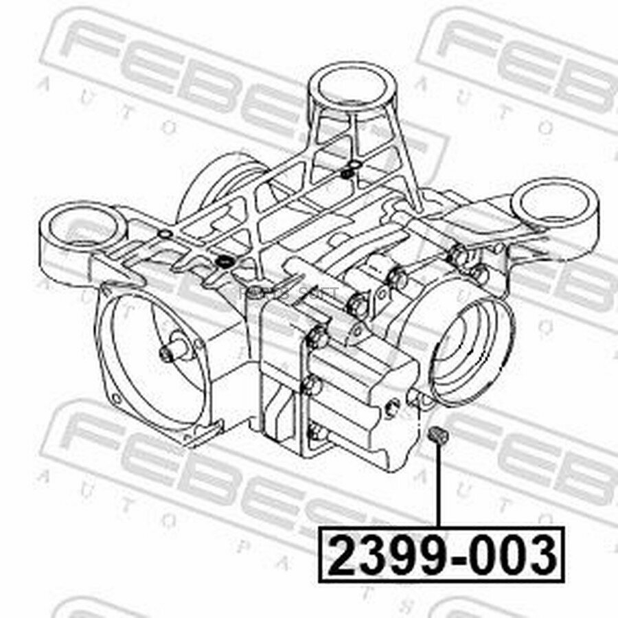 Пробка картера VAG (N90281801 ; N90281802 ; N90281803 ; WHT000310 ; WHT000310A ; WHT005510) \ FEBEST 2399-003 FEBEST 2399003 | цена за 1 шт