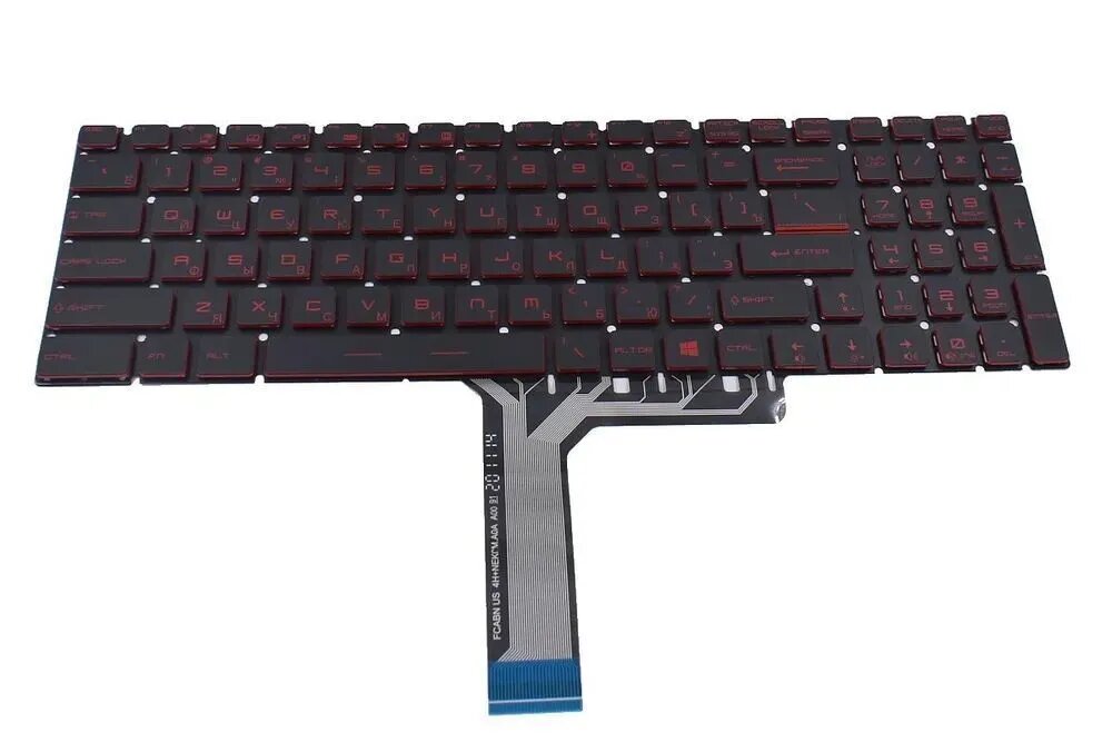 Клавиатура для MSI GL62M 7REX GL62 с красной подсветкой with backlit