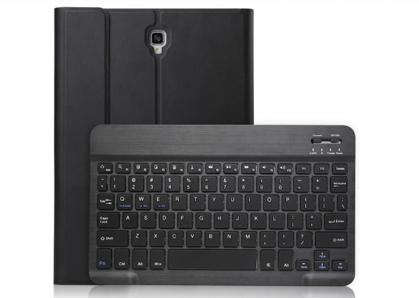 Клавиатура MyPads для Samsung Galaxy Tab A 10.5 SM-T590 / SM-T595 съемная Bluetooth с кожаным чехлом