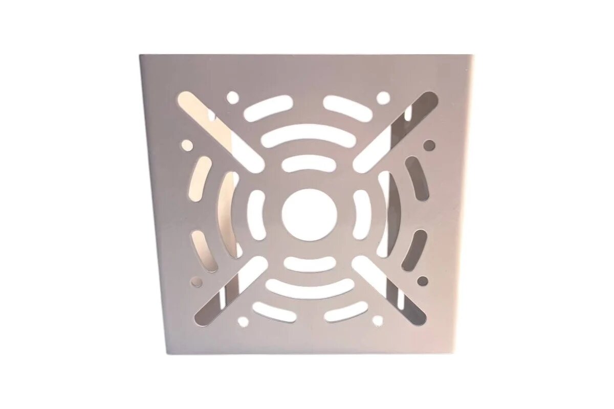 Кронштейн ИП налогин белый универсальный 25х3 мм для камер видеонаблюдения на столб из оцинкованной стали