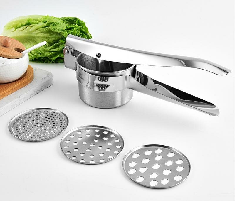Пресс для картофеля Shiny Kitchen, нержавеющая сталь, серебристый