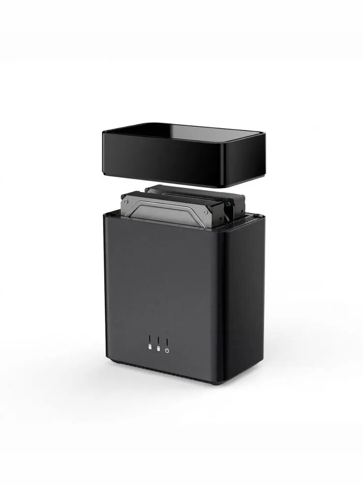 2 Bay 3,5"/2.5" SATA HDD Док-станция До 36ТБ Хранение и резервное копирование данных, Type-C До 5 Гбит/с, Эффективное рассеивание тепла, интеллектуальный режим гибернации, Бездисковый
