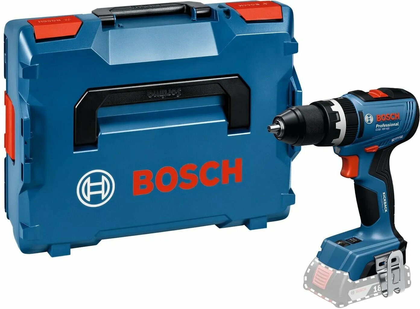 Аккумуляторная ударная дрель-шуруповерт Bosch GSB 18V-65 Professional 06019N3301, без АКБ И ЗУ