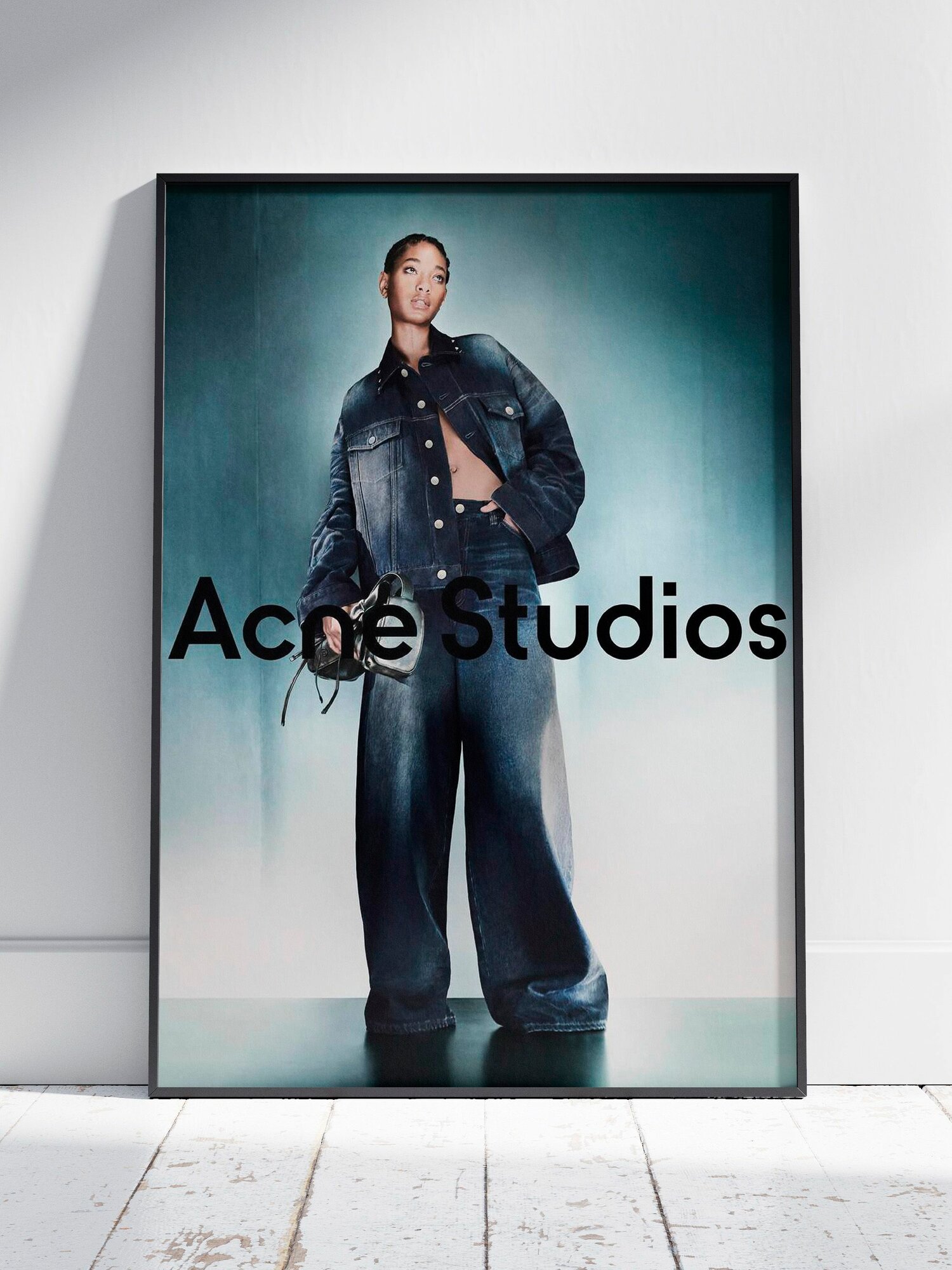 Плакат на стену для интерьера Акне Студиос (Acne Studios 14) - Постер по модели, бренду и моде формата A4 (21x30 см)