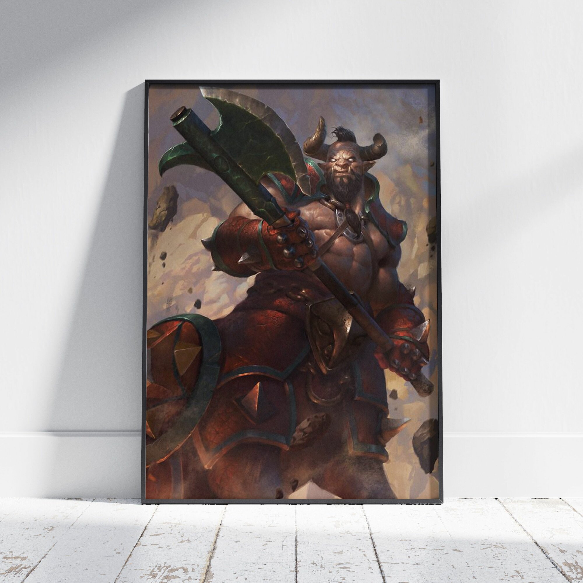 Плакат на стену для интерьера Dota 2 (Centaur Warrunner) - Постер по игре формата A4 (21х30 см)