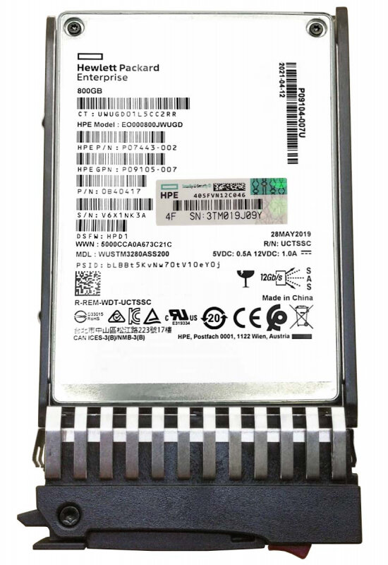 Жесткий диск HP MSA 841505-001 800Gb SAS 2,5" SSD