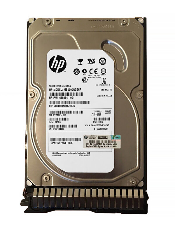 Жесткий диск HP MB0500GCEHF 500Gb SATAIII 3,5" HDD