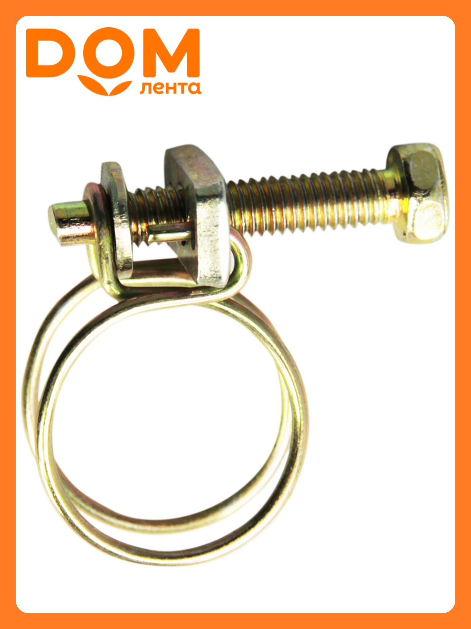 Хомуты Masterprof, проволочные, спиральные, оцинкованные, 1/2", 2 шт.