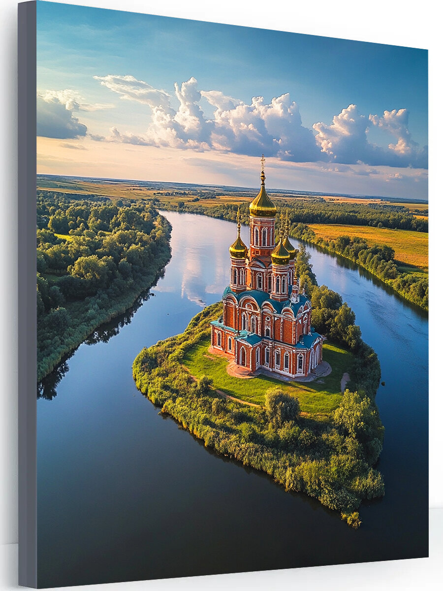 Картина по номерам "Собор Русса" холст на подрамник, 40x50 см
