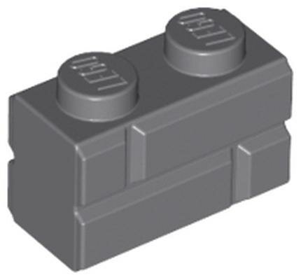 Деталь Lego 98283 Brick, Modified 1 x 2 with Masonry Profile