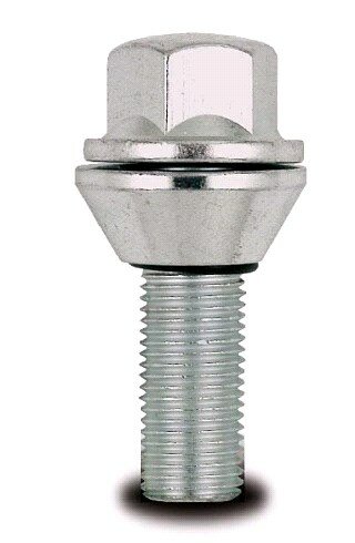 Болт колеса М14 х 1,5 конус L=28мм S=17мм цинк*******************