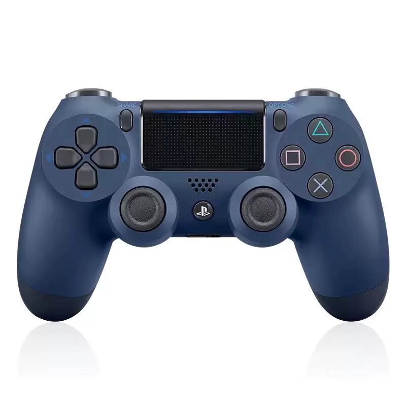 Полуночный синий PS4 Pro беспроводной Bluetooth игровой контроллер для ПК и мобильных устройств, совместимый с Steam,