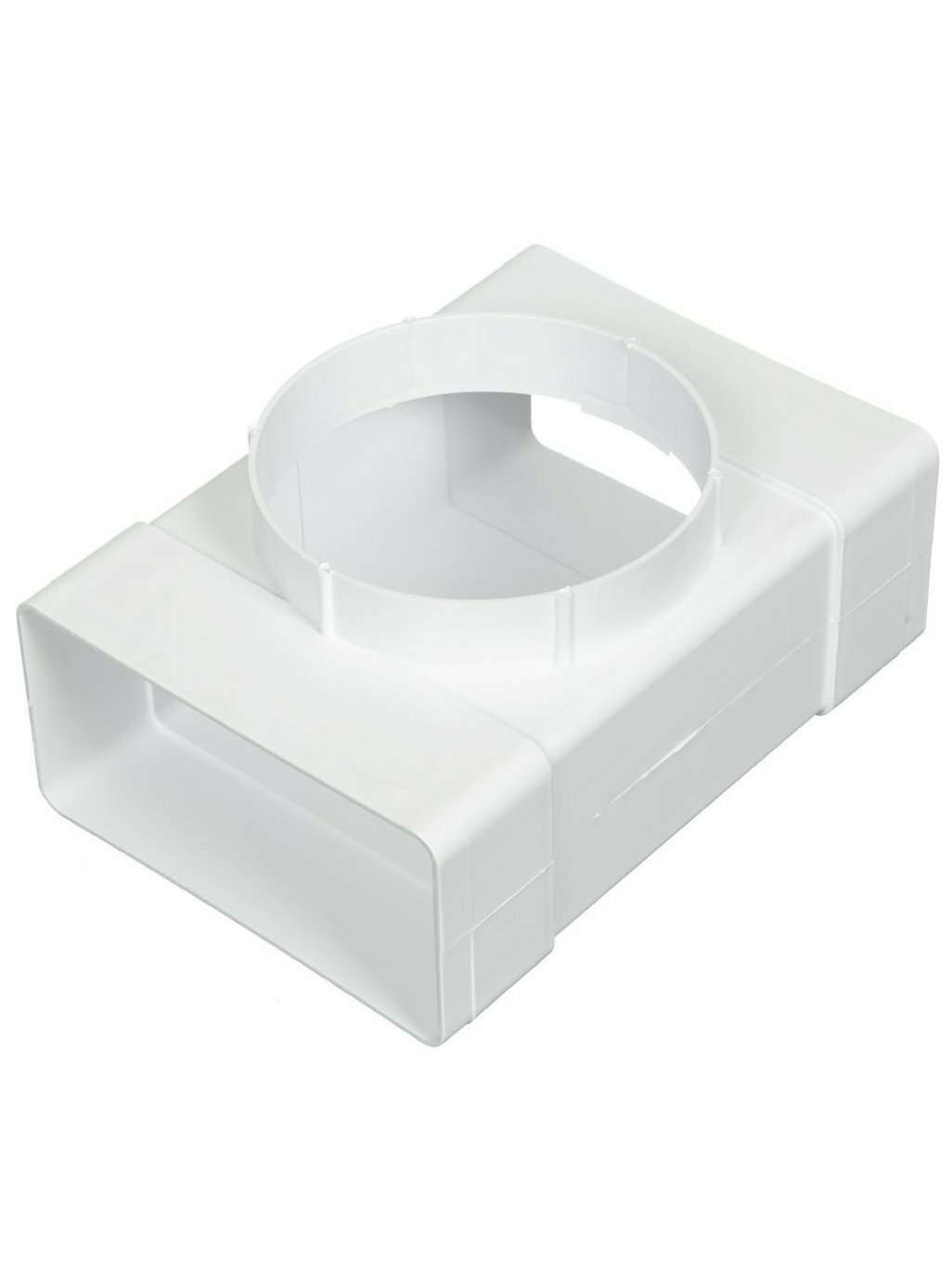 Тройник вентиляционный Event 60х120 мм, диаметр 100 мм, пластиковый соединитель для систем вентиляции, артикул 60120ТФ100П